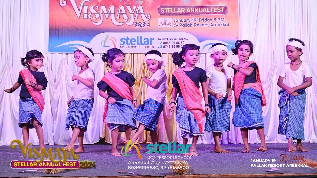 Folk dance primary kids☺️ stellar school - YouTube