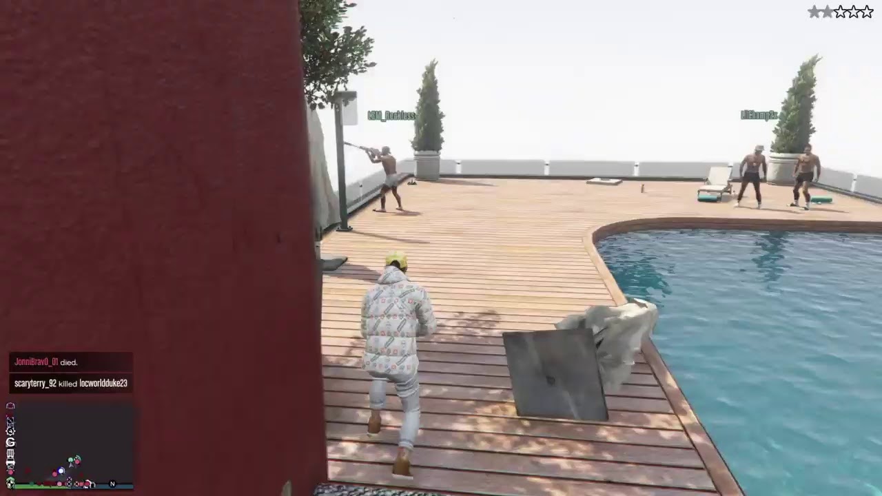 Gta 5 pool party whole lobby - YouTube