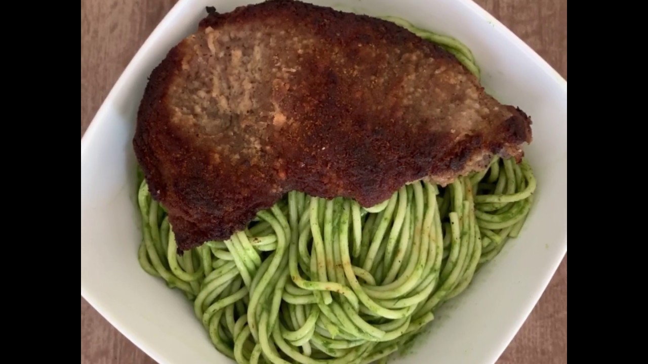 Receta fideos al pesto con apanado - YouTube