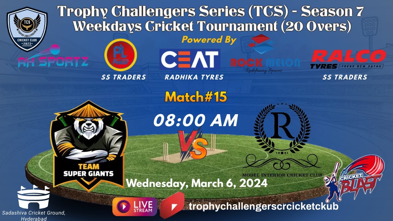 Trophy Challengers Series (TCS): Season 7 | Match#15 | Team Super ...
