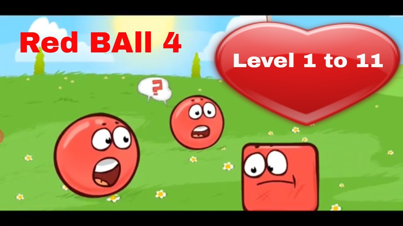 RED BALL 4 --- Level 1 to 11 --- By 游戏大王 - YouTube