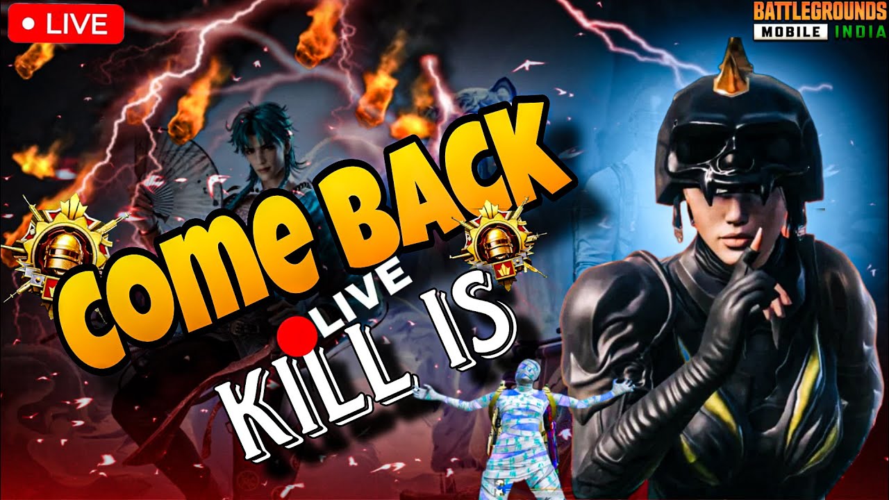 RANK PUSH TO COME BACK KILL IS LIVE | BGMI LIVE..🔴 - YouTube