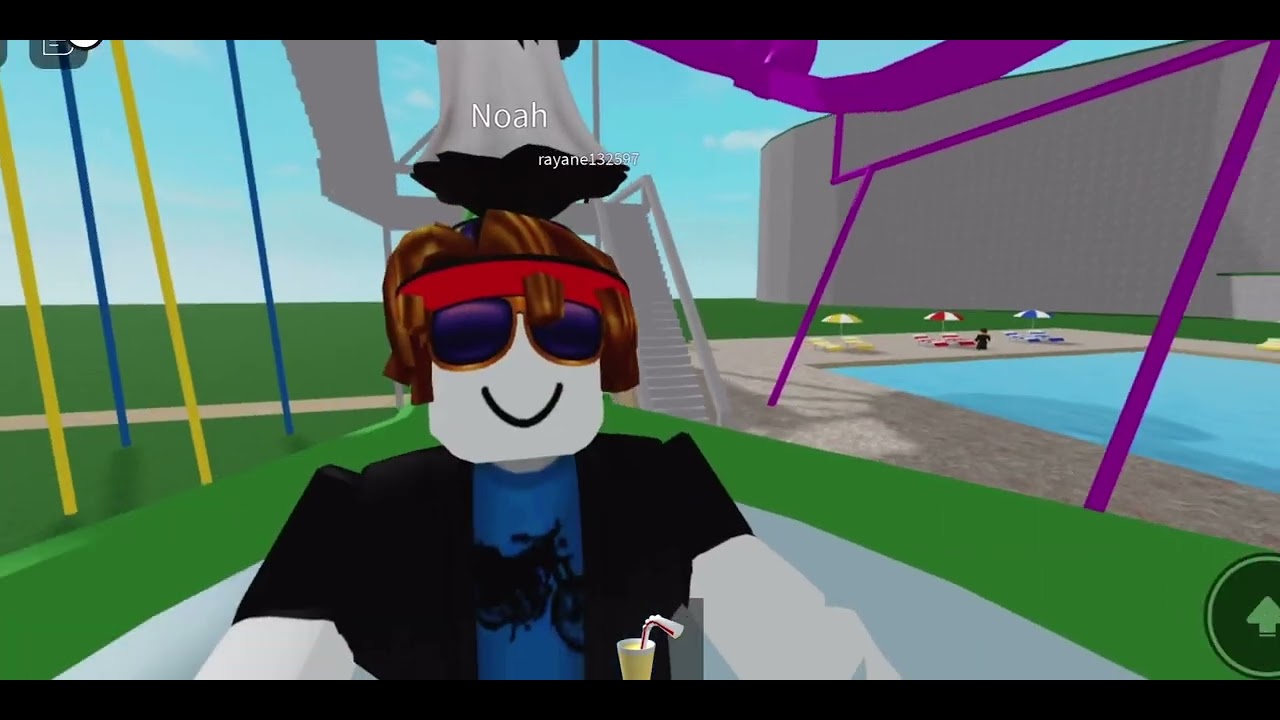 Playing a water park game on Roblox - YouTube