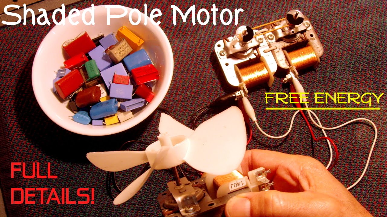 FREE ENERGY/OVERUNITY Shaded Pole Motor Generator? - YouTube