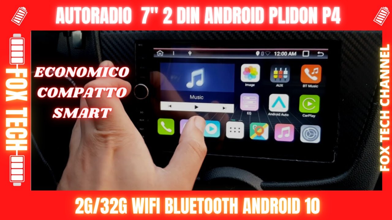 Autoradio 2 DIN Android - Plidon P4 2G/32G unboxing e Test veloce - YouTube