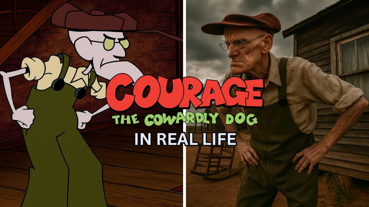 COURAGE THE COWARDLY DOG in Real Life - YouTube