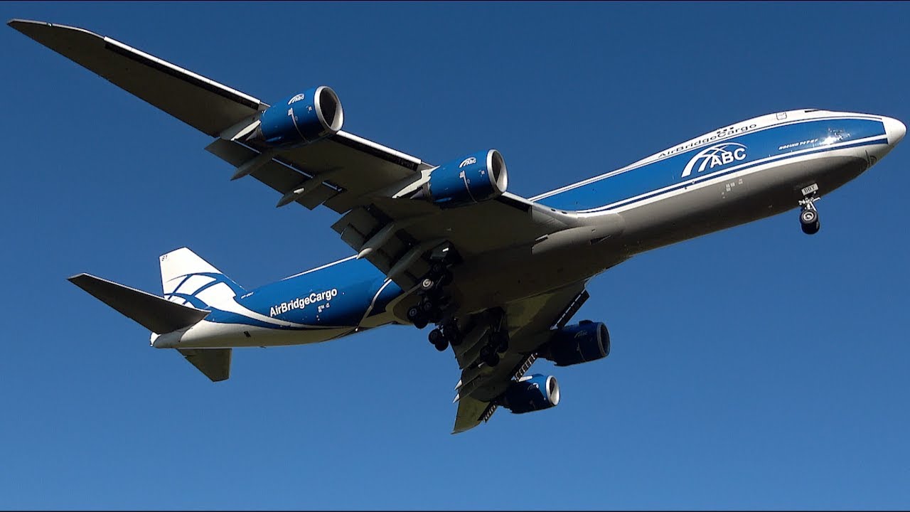 [4K] * First Time @ FKB ! * Air Bridge Cargo Boeing 747- 83QF, VP-BBY ...