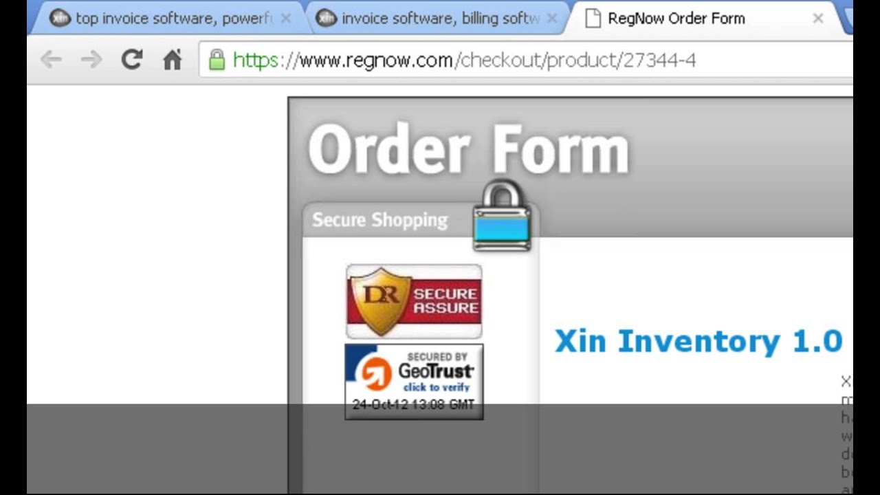 Purchase Xin Inventory using RegNow - YouTube