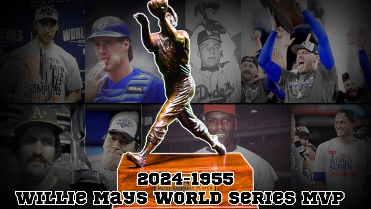 MLB Awards - Willie Mays World Series MVP Trophy (2024-1956) - YouTube