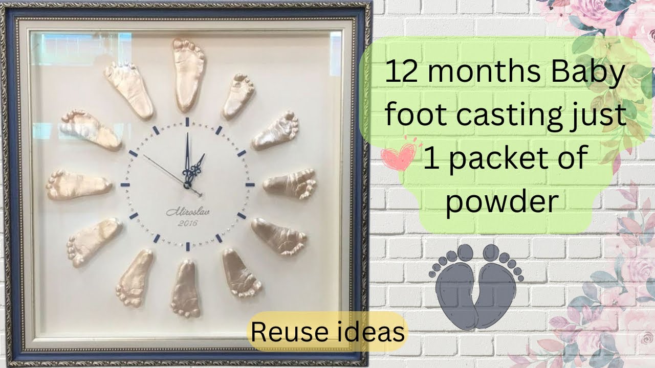 How to make foot casting of baby at home || step by step tutorial || # ...