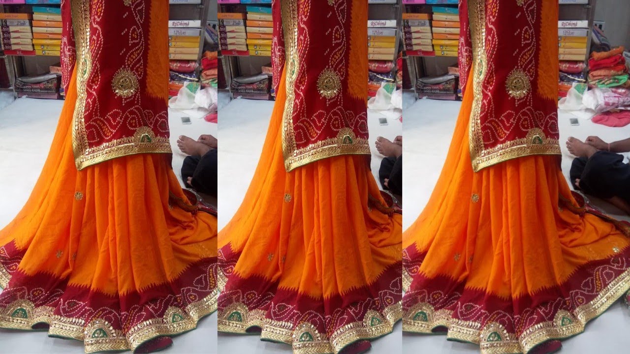 Rajasthani peela chunri // Odhna || marwadi peela saree || Traditional ...