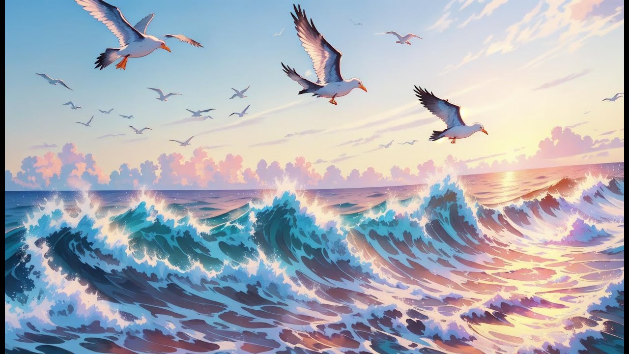 🌊🕊️ Ocean's Lullaby: Soothing Waves & Seagull Serenade 🌊🕊️ - YouTube
