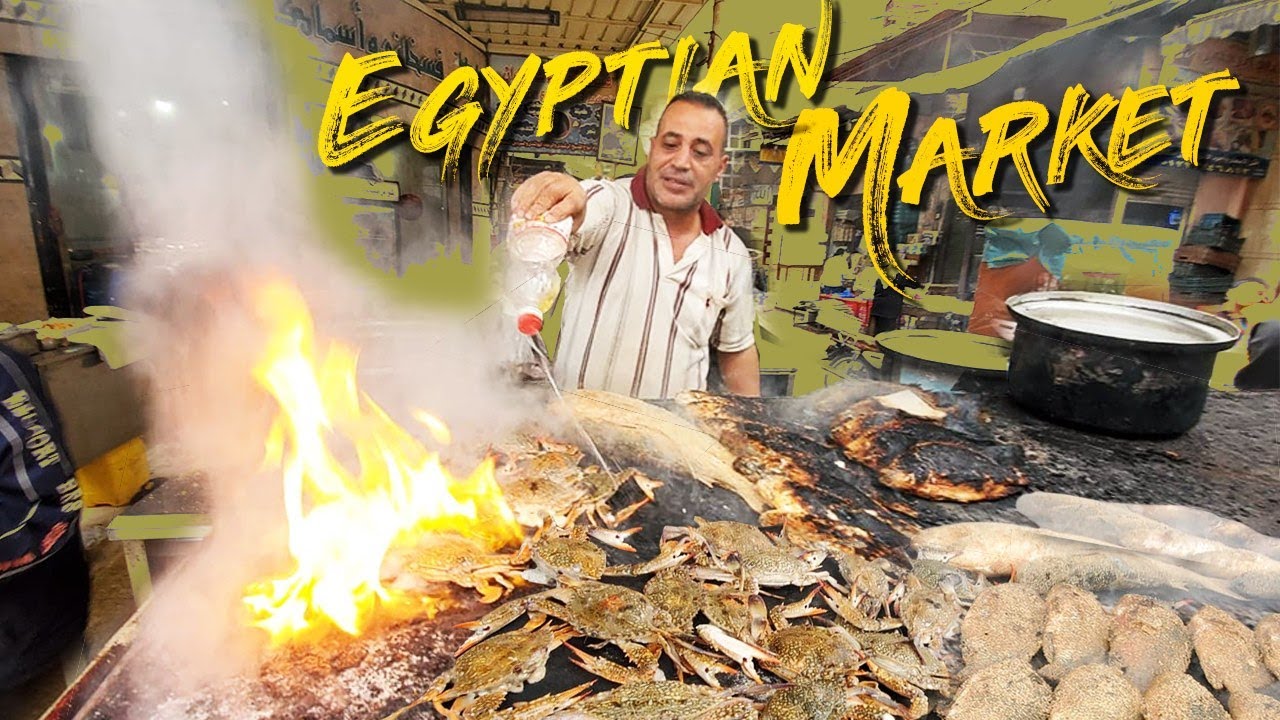 BEST Egyptian SEAFOOD MARKET! SEAFOOD & TRADITIONAL BREAKFAST in ...