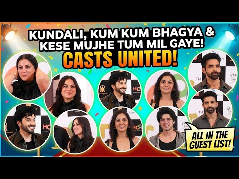 Dheeraj , Shraddha , Paras , Sriti Jha , Shabir , Arjit Taneja at Ekta Kapoor 's App Launch Party .