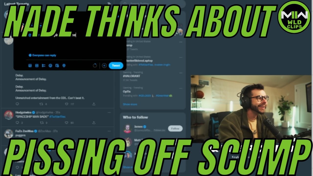 Nadeshot thinking about making SCUMP MAD by doing this - YouTube