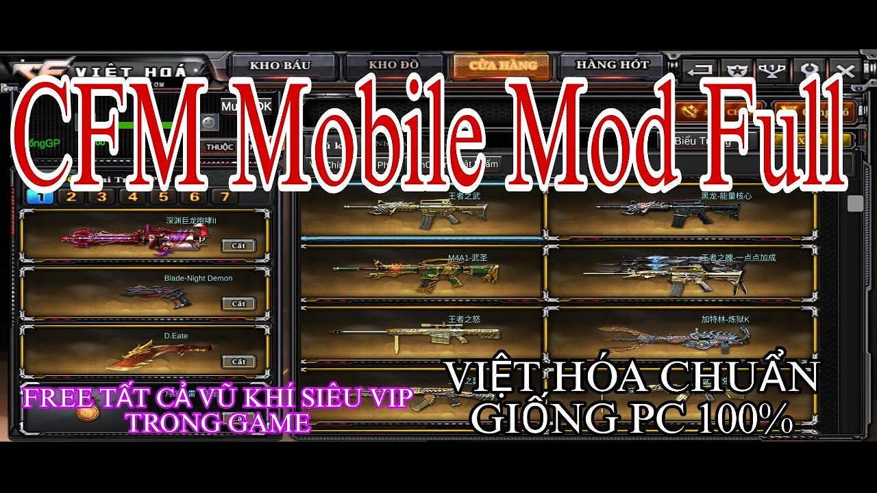 Đột Kích Mobile | CFM | Mod Full Độc Quyền Việt Hóa Bản Chuẩn | Giống ...
