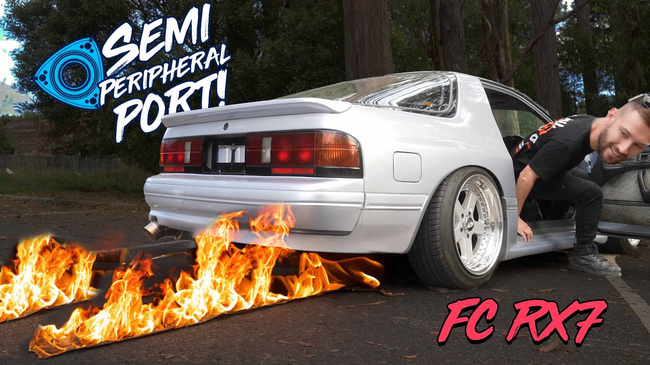 Peripheral Port 13B Rotary RX-7 - Touge Run! - YouTube