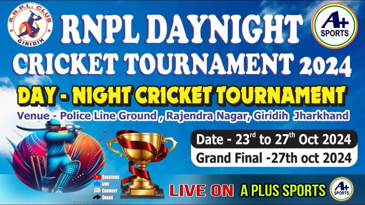 RNPL DAY NIGHT CRICKET TOURNAMENT 2024 [GIRIDIH, JHARKHAND] (DAY-2 ...
