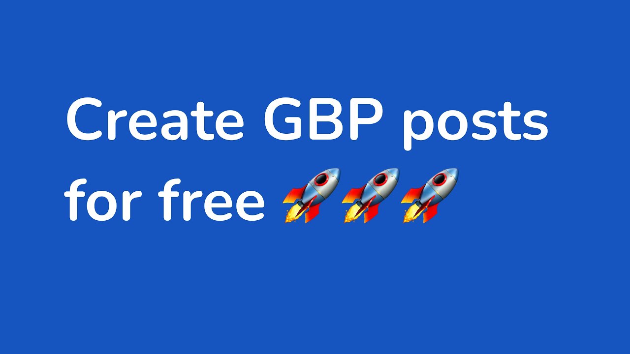 Local SEO Free Tool: GBP Post Creator 🚀 - YouTube