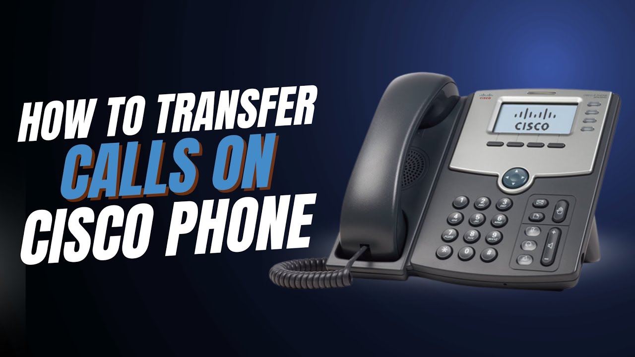 How to transfer calls on Cisco SPA504G 4-Line IP Phone | Guide - YouTube