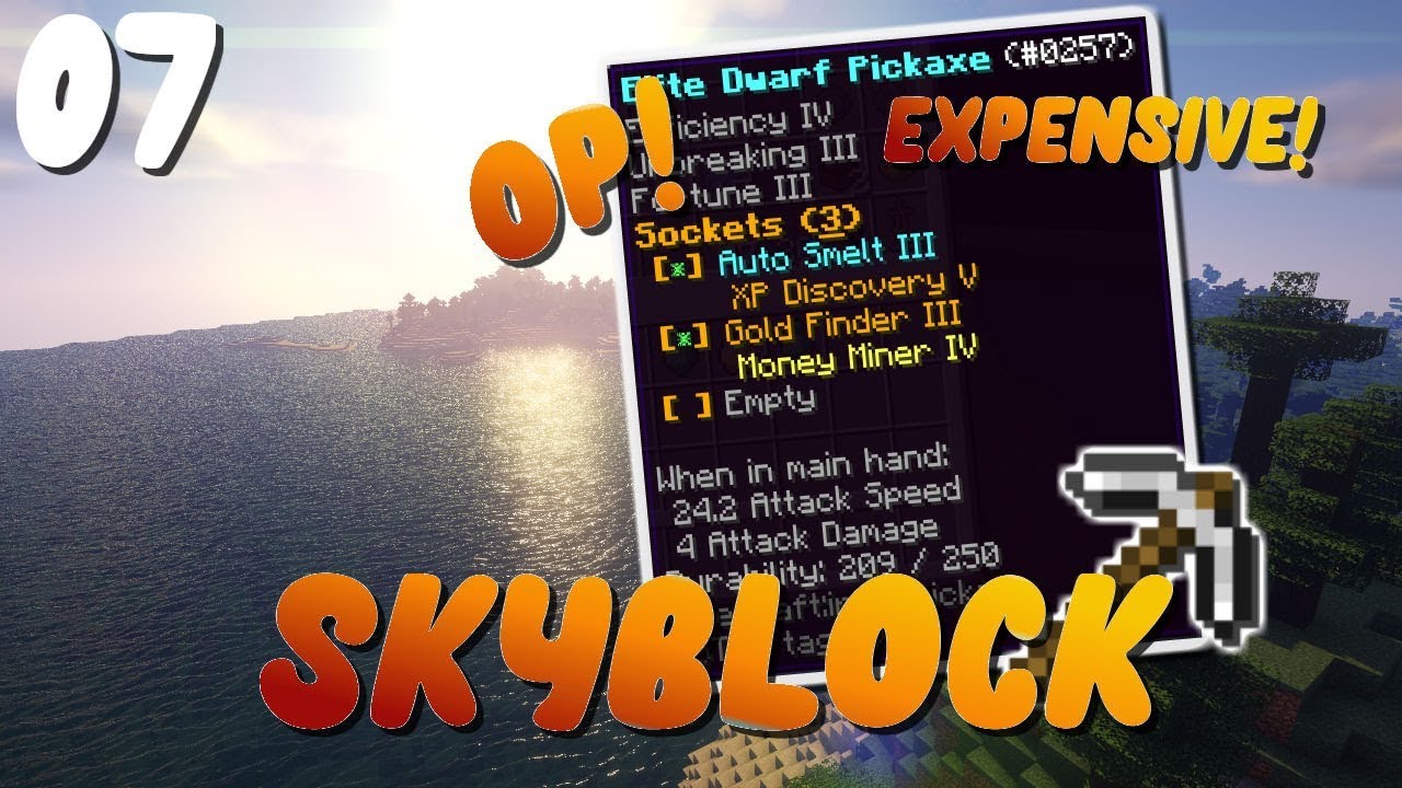 ELITE DWARF PICKAXE! - Cosmic Sky SMP #7 - YouTube