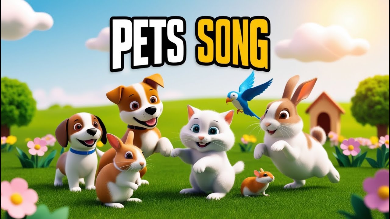 Cute Pets Song For Kids | ALPHA FUN Nursery Rhymes & Kids Songs - YouTube