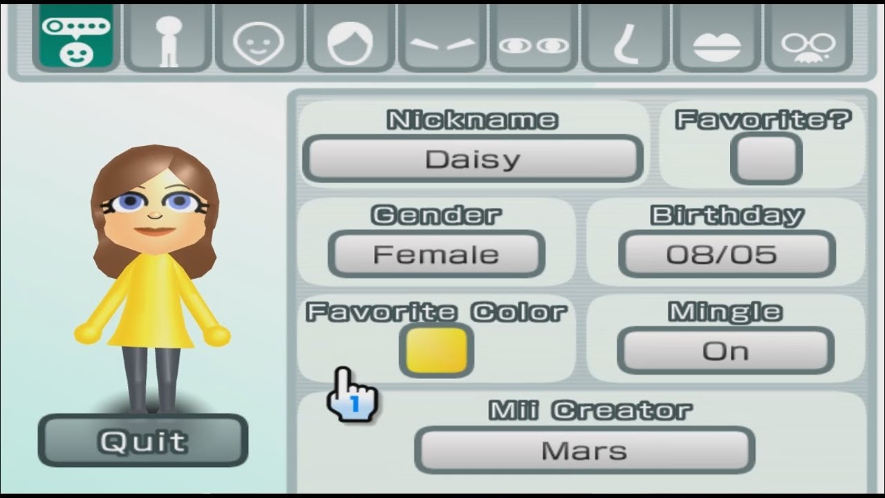 Daisy - Super Mario - Mii 277 - YouTube