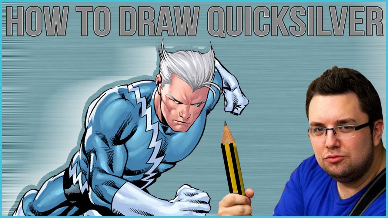 How To Draw Quicksilver (Avengers Age Of Ultron) - YouTube
