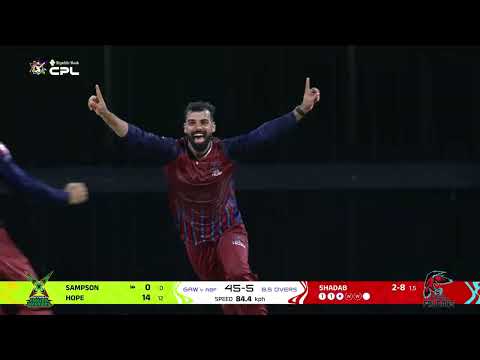 HAT-TRICK, Sensational Over From Shadab Khan! | CPL 2026