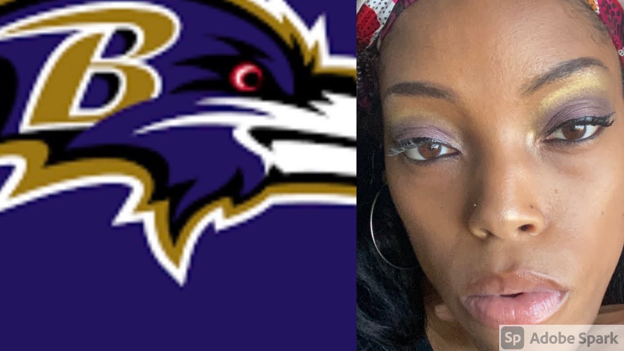 NFL Ravens Makeup Tutorial: How to Look Cute at the Game - YouTube