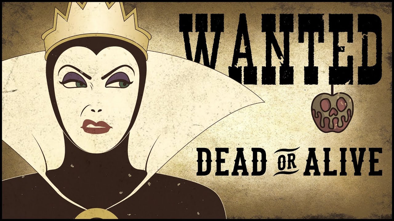 Evil Queen "Wanted" poster design - YouTube