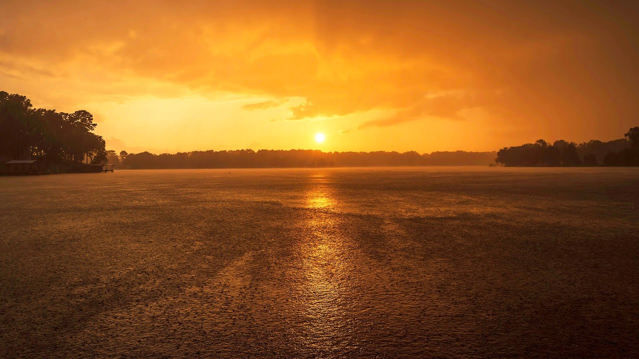 Intense rain at sunset. 8K HDR. - YouTube