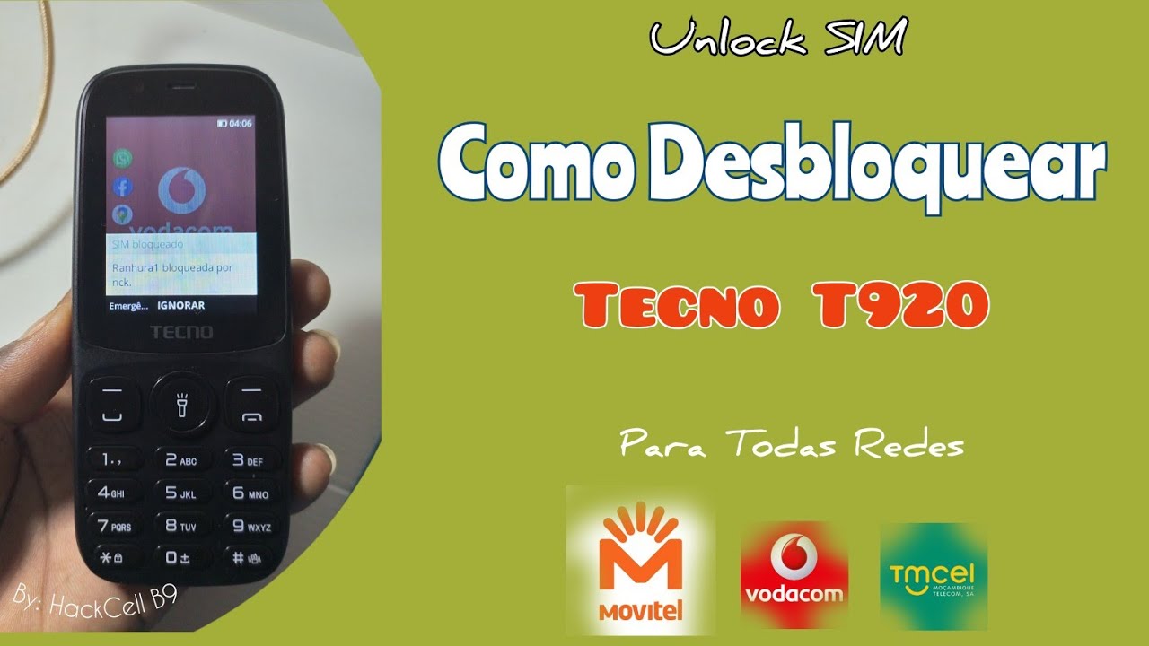 Como Desbloquear Tecno T920 da Vodacom Para Todas Redes & Unlock SIM ... Como Desbloquear Tecno T920 da Vodacom Para Todas Redes & Unlock SIM ...