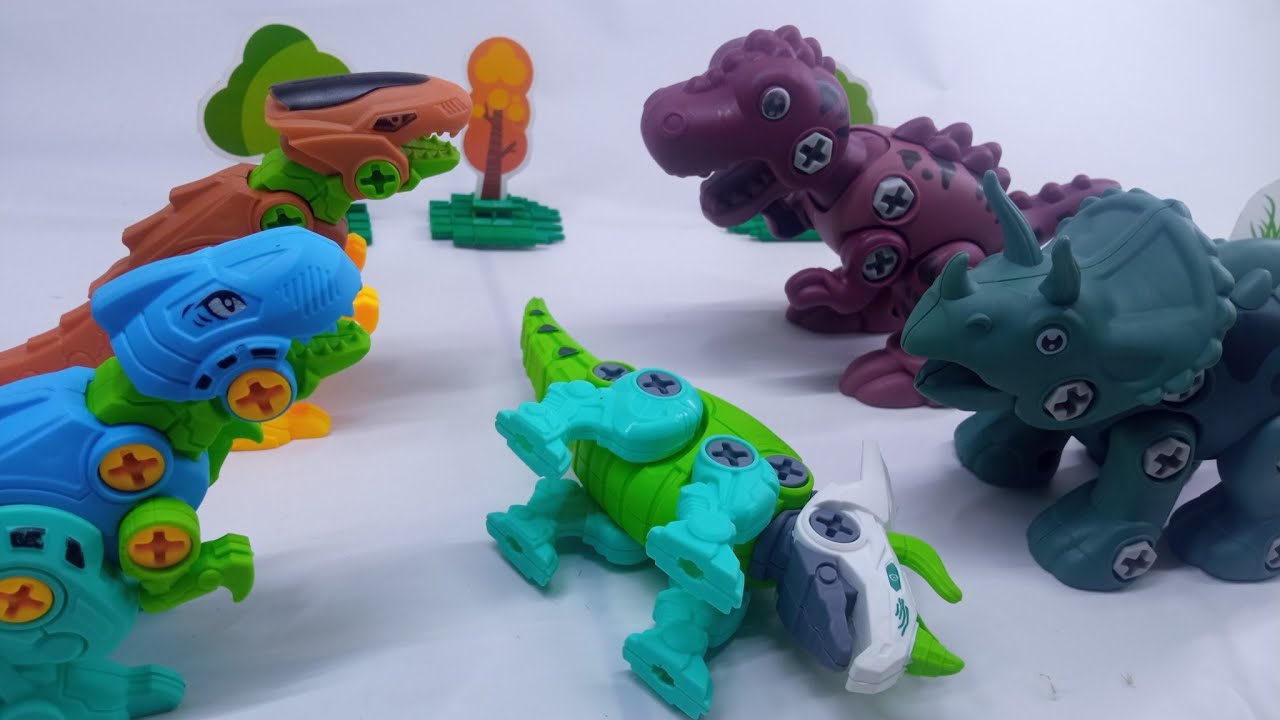 Pertarungan dinosaurus robot , DIY dinosaur , jurrasic world - YouTube