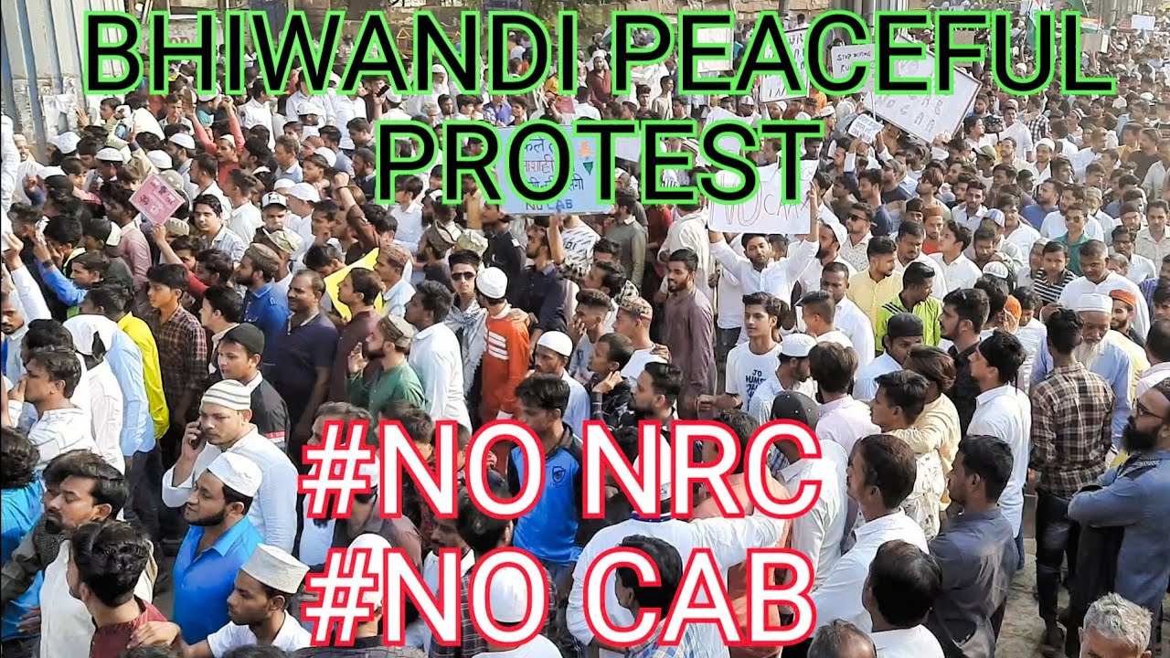 NRC/#CAB peaceful protest Bhiwandi 20DEC 2019 - YouTube
