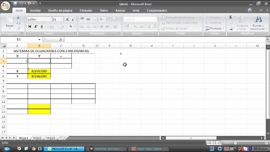 Tutorial: Sistemas de Ecuaciones con Excel - YouTube
