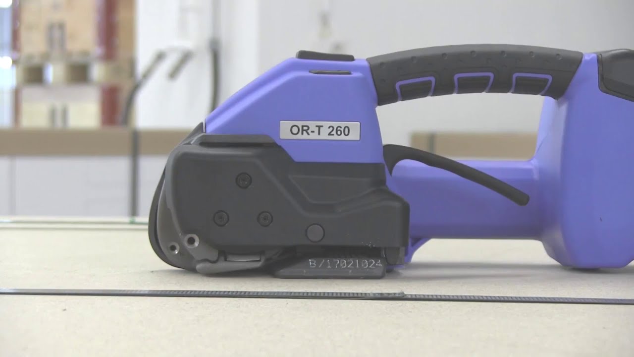 ORT/ Battery tool for plastic strapping, Orgapack - YouTube