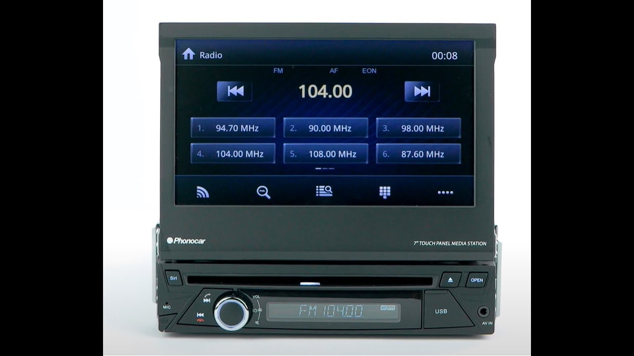 VM046 Phonocar ISO Apple CarPlay Mediastation - YouTube