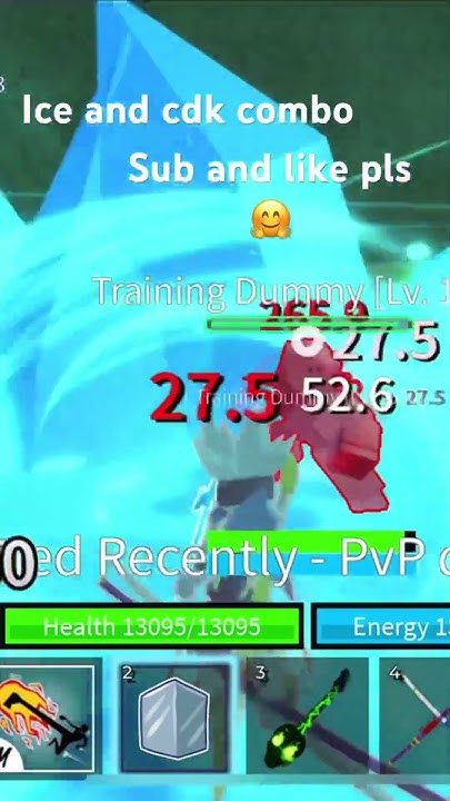 Ice cdk one shot combo😳 #bloxfruits #roblox - YouTube
