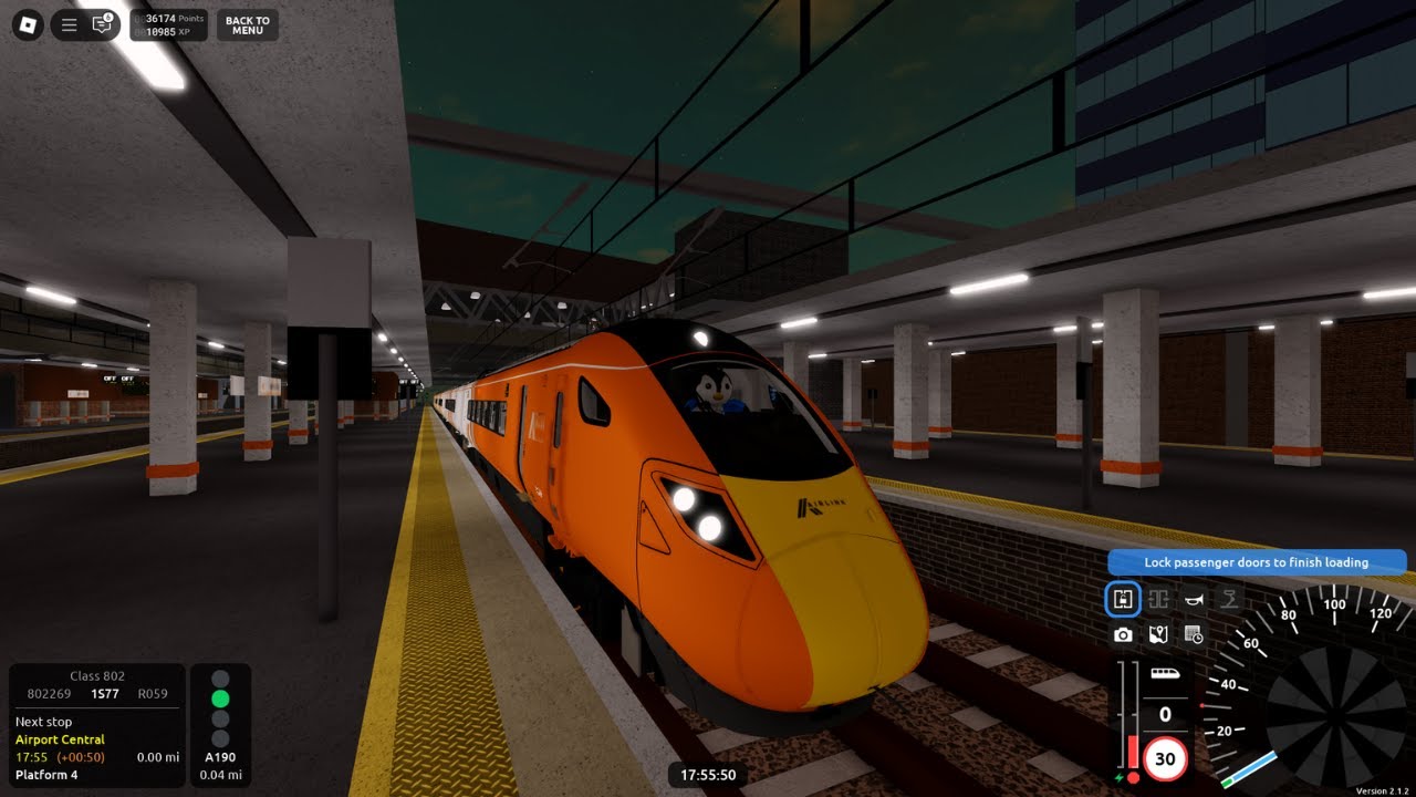 SCR Roblox: Class 802 Terminal 2 to Stepford Central (R059) Timelapse ...
