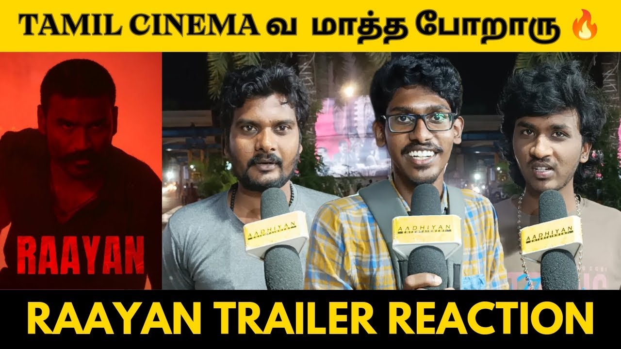 Raayan Trailer Reaction | Raayan Trailer Public Reaction - YouTube