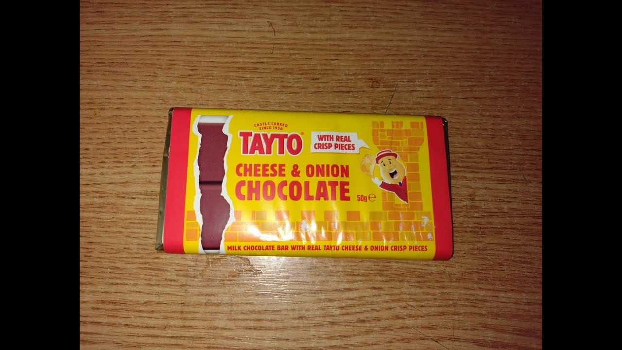 Review : Tayto Chocolate Cheese & Onion bars/with real crisp pieces ...