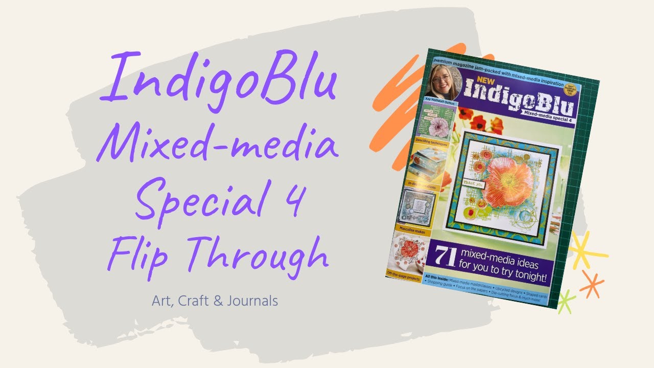IndigoBlu Mixed Media Magazine Special 4 Flip Through - YouTube