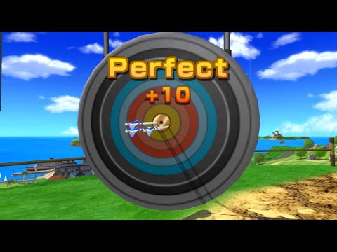 Beginner Archery Perfect Game (No Fruits) + Superstar Class! - Wii ...