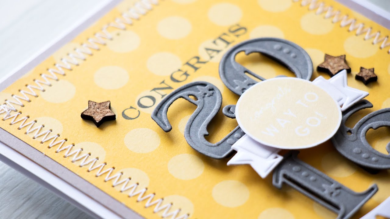 Graduation Card using the NEW Prizm Die Cutting and Embossing Machine ...