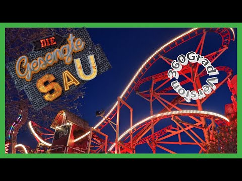 [4K] 360° Grad Video Die Gesengte Sau - Dostal (Onride) Wiener Prater 2022 (POV) Coaster Achterbahn