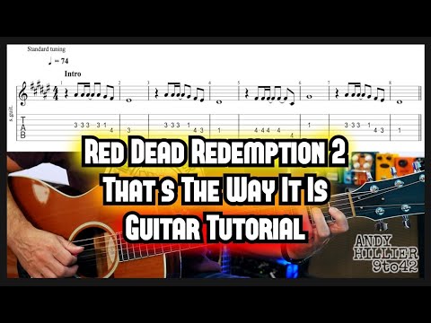 Red Dead Redemption 2 That's The Way It Is Guitar Lesson Tutorial - YouTube