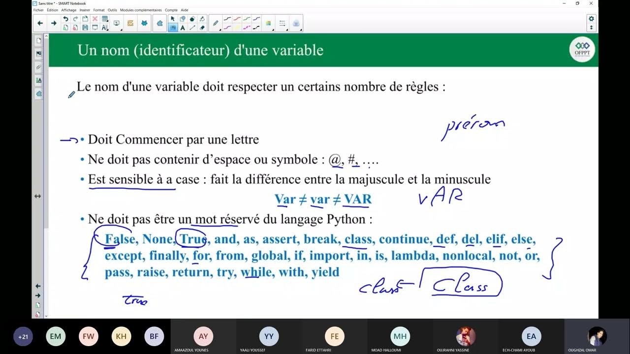 Langage Python Traduction d'algorithme en Python - YouTube