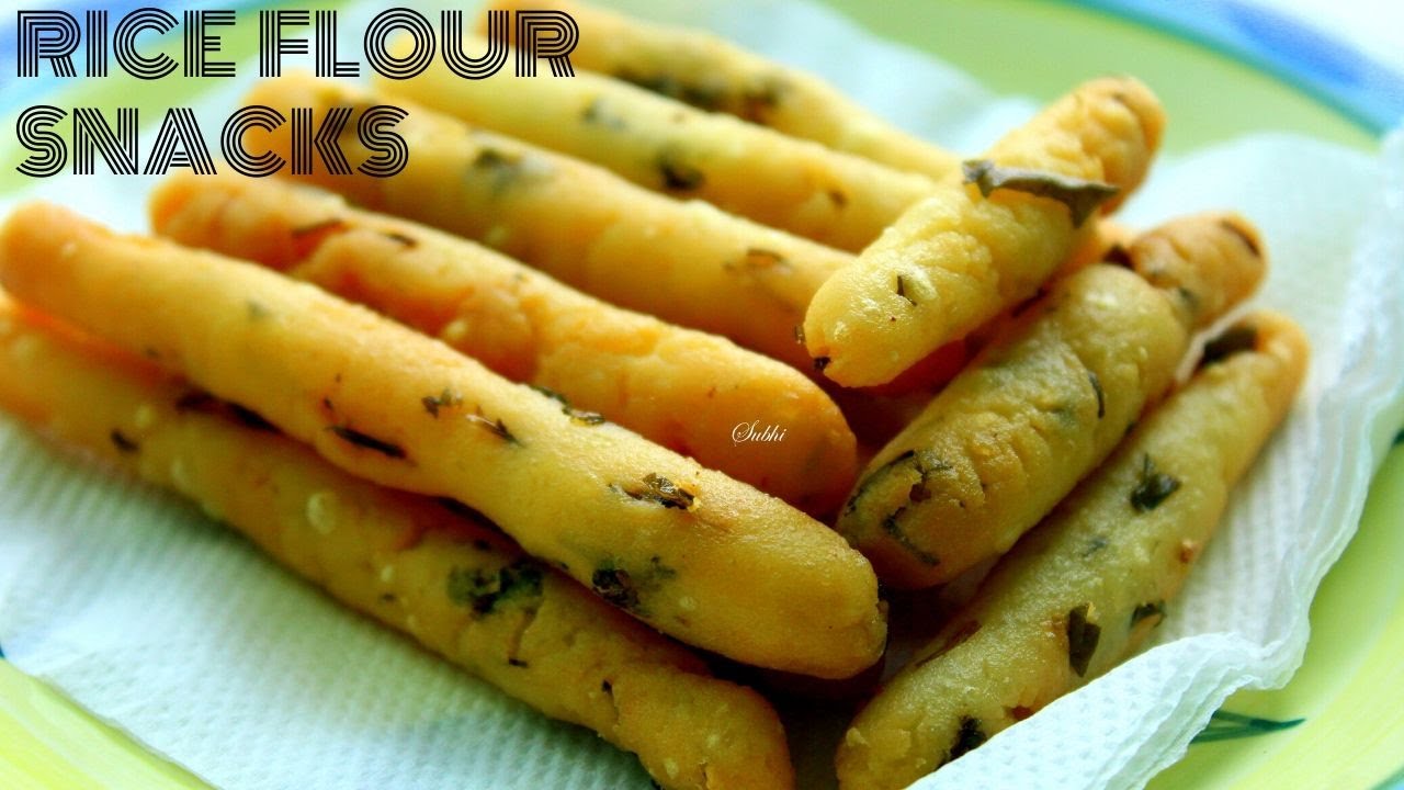 Rice flour Snacks|Rice flour Sticks|Rice flour recipes in tamil - YouTube