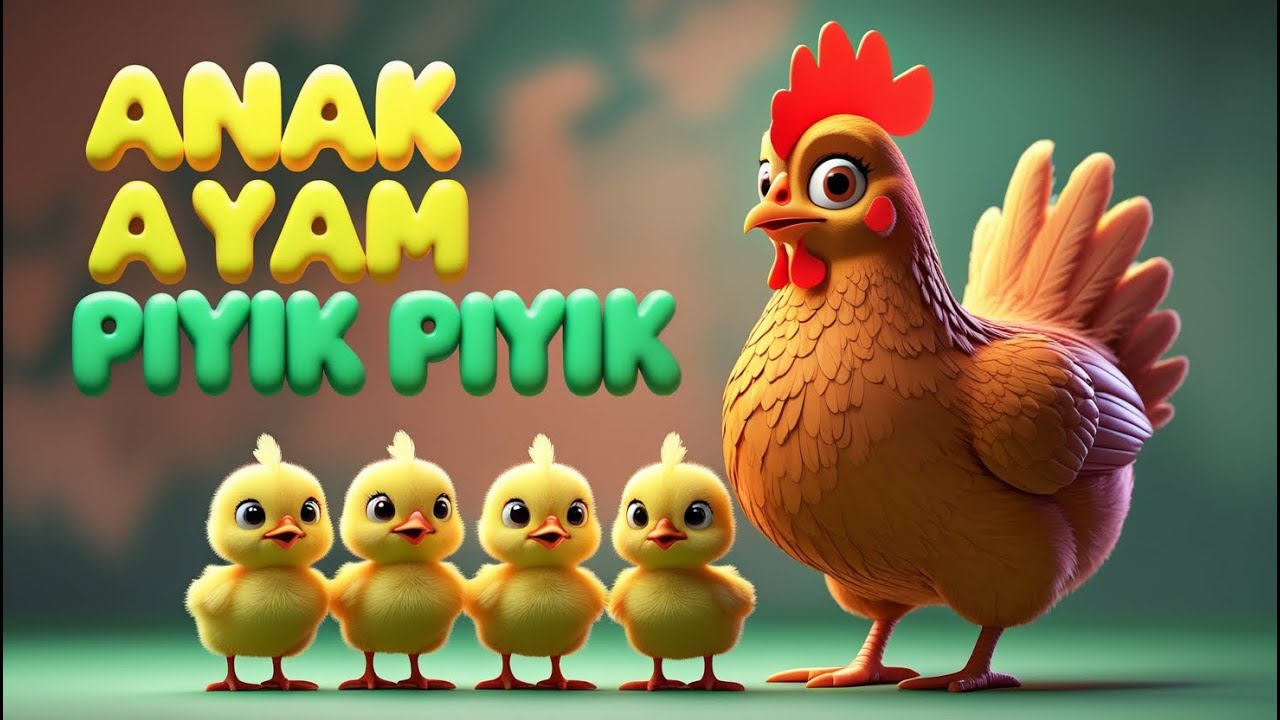 ANAK AYAM PIYIK PIYIK | 5 BEBEK KECIL BERMAIN | CIT CIT CUIT | SUARA ...